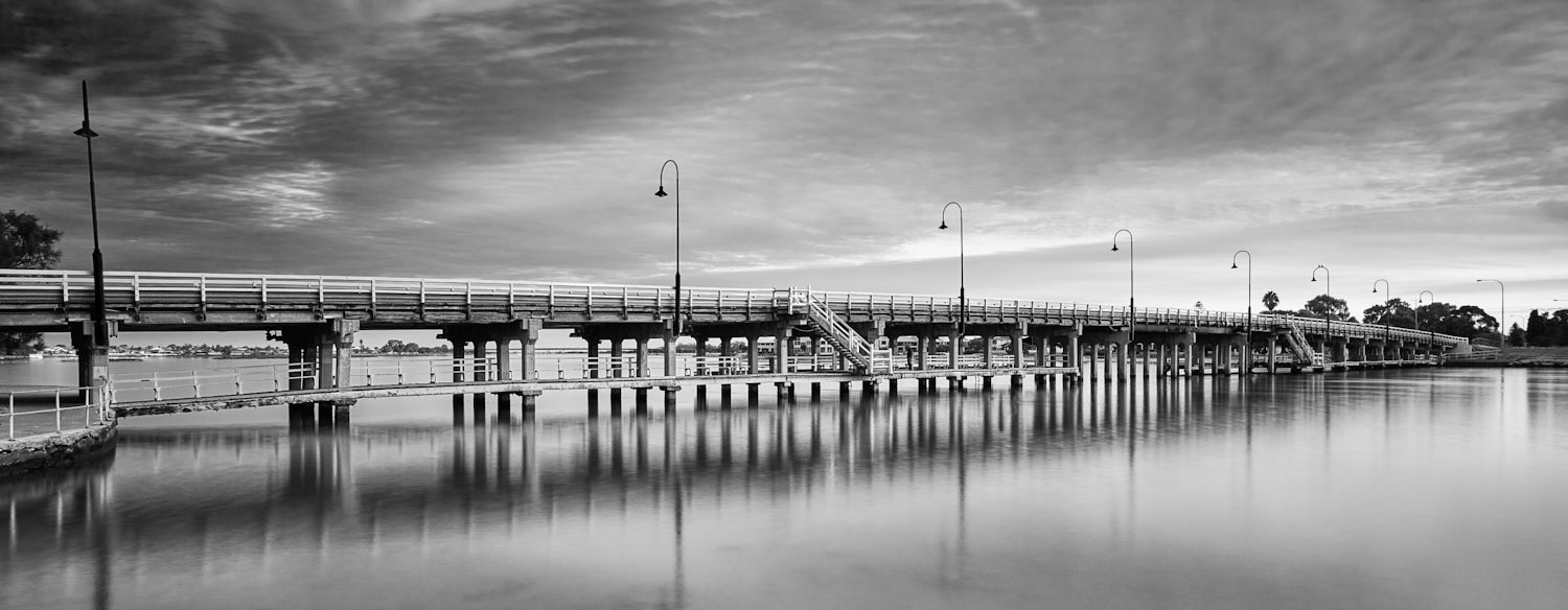 Mandurah Bridge B&W – Roy Bolton Photography